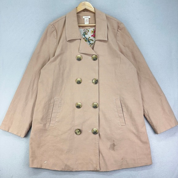 Sundance | Jackets & Coats | Sundance Trench Coat Womens Xl Beige Short ...